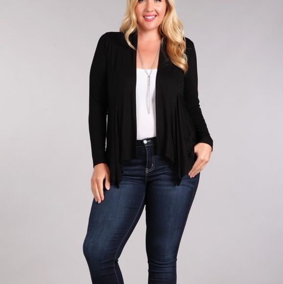 Sweaters | Plus Size Black Cardigan | Poshmark